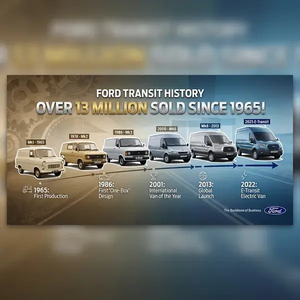 Ford Transit History – 7 Million sold since 1965! - SWISS Vans